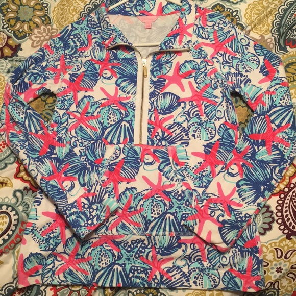 Lilly Pulitzer | Jackets & Coats | Fto Euc She She Shell Popover | Poshmark